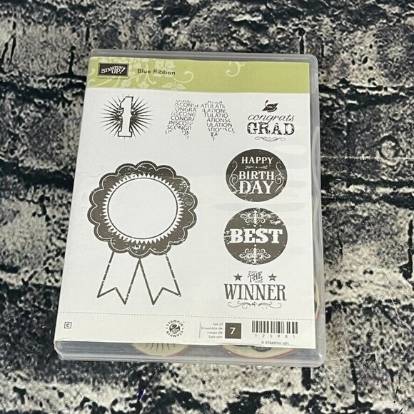Stampin' Up! | Office | Stampin Up Blue Ribbon Cling Rubber Stamps Set ...